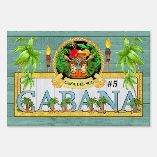 Cabana Yard Sign | Zazzle.com