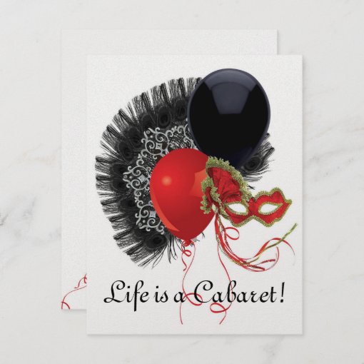 Cabaret invitation | Zazzle