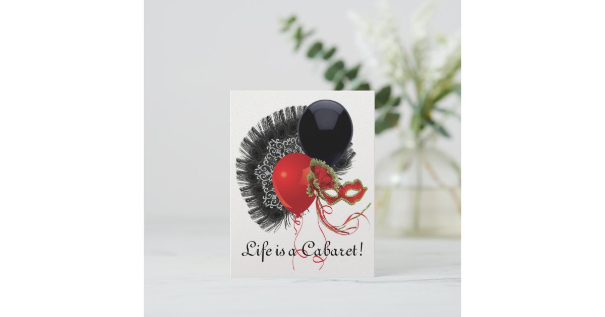 Cabaret invitation | Zazzle