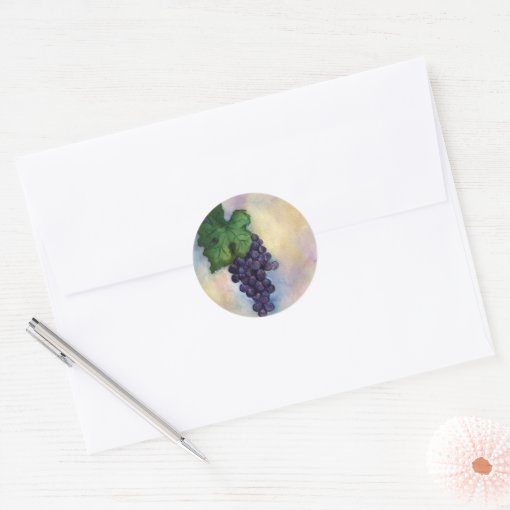 Cabernet Sauvignon Red Wine Grapes Stickers | Zazzle