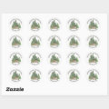 Cabin Mountains | New Home Address Label Sticker | Zazzle