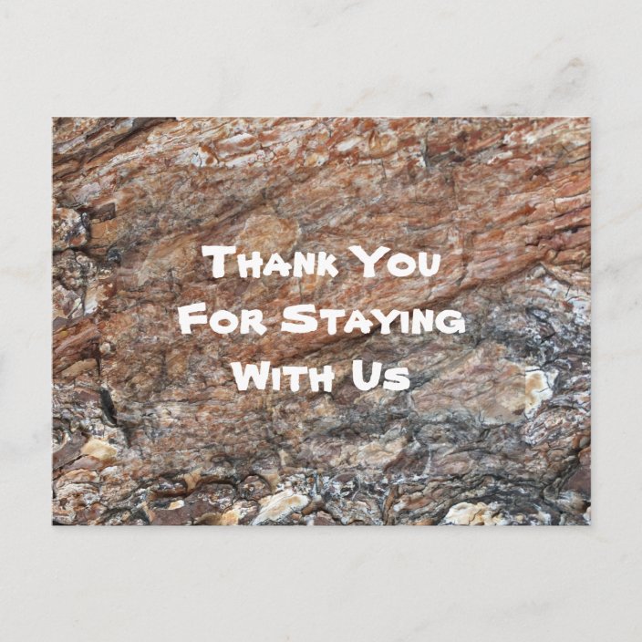 Cabin Rental Promotional Thank You House Guest Postcard | Zazzle.com