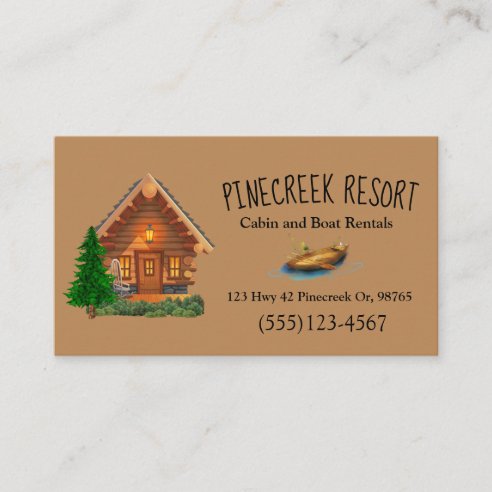 Vacation Rental Business Cards - Business Card Printing | Zazzle