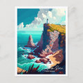 Cabo da Roca Portugal Art vintage travel Postcard | Zazzle