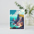 Cabo da Roca Portugal Art vintage travel Postcard | Zazzle
