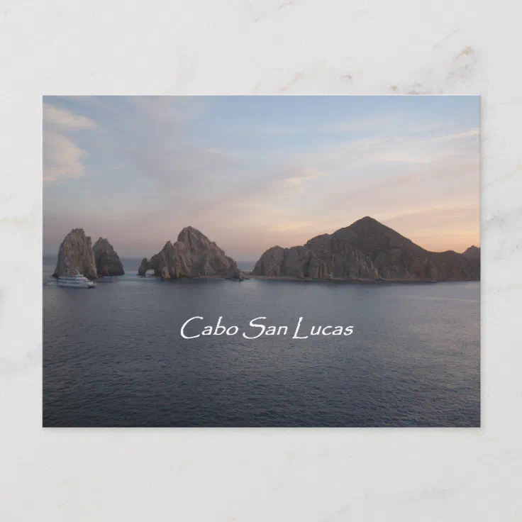 Cabo San Lucas at Sunset Postcard | Zazzle