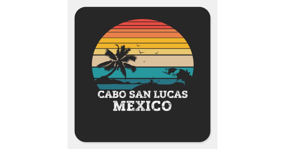 CABO SAN LUCAS MEXICO SQUARE STICKER | Zazzle