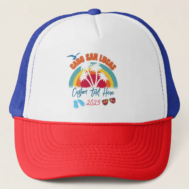 Cabo San Lucas Mexico Vacation Personalization Trucker Hat | Zazzle