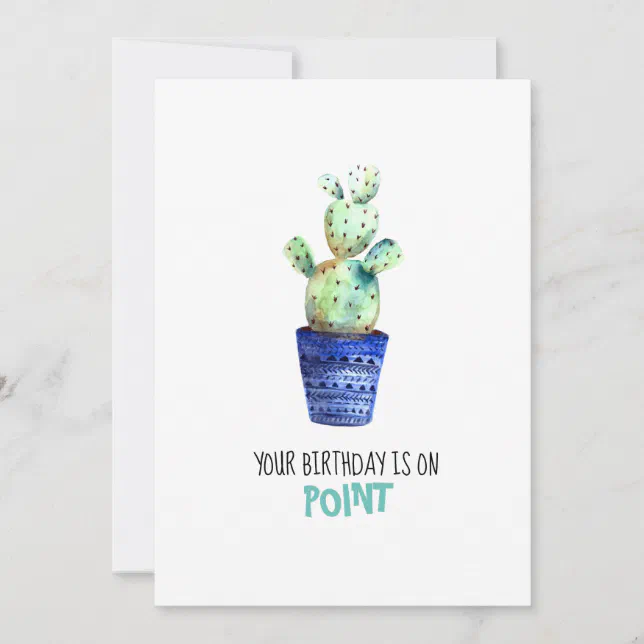 Cactus birthday card | Zazzle