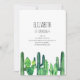 Cactus birthday party invitation. Green cacti Invitation | Zazzle