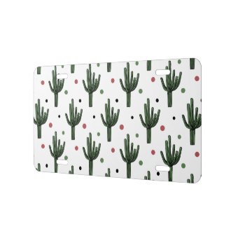 Cactus License Plate | Zazzle