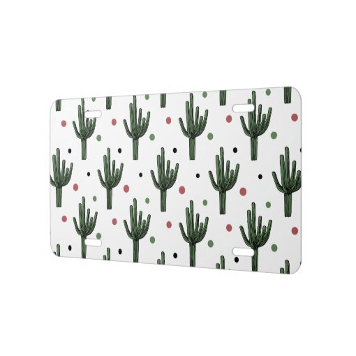 Cactus License Plate | Zazzle