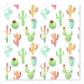 Cactus Pastel Watercolor Pattern Wallpaper | Zazzle
