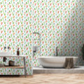 Cactus Pastel Watercolor Pattern Wallpaper | Zazzle