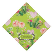 Cactus Personalized Floral Graduation Cap Topper | Zazzle