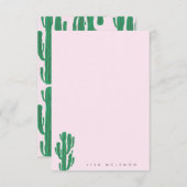 CACTUS Personalized Stationery Note Card | Zazzle