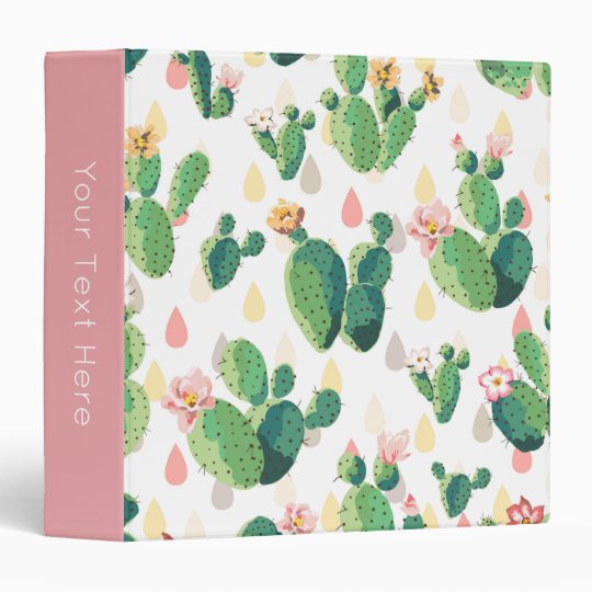Cactus Print 3-Ring Binder | Zazzle.com