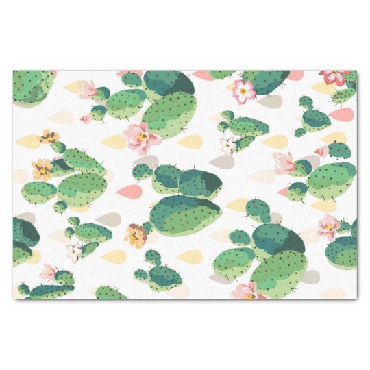 Cactus Print Tissue Paper | Zazzle.com