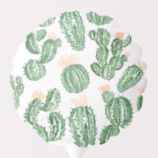 Cactus succulent baby shower decor balloon | Zazzle