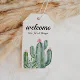 Cactus Succulent Flower Wedding Welcome Bag Favor Gift Tags | Zazzle