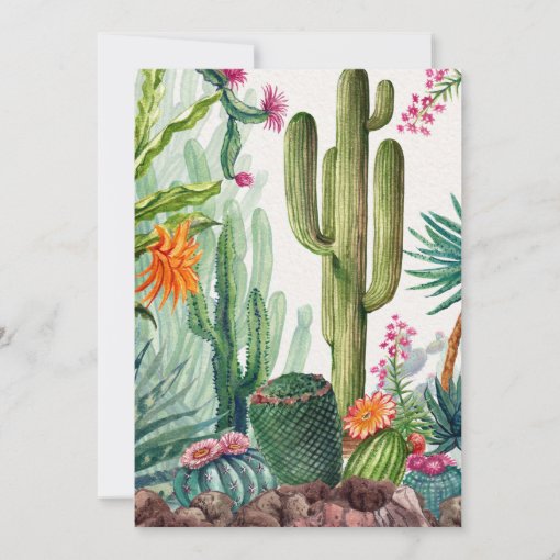 Cactus Succulent Retirement Party Invitations | Zazzle