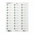 Cactus succulent return label address label | Zazzle