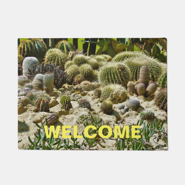 Cactus Welcome Doormat | Zazzle