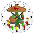 Fiesta wall clock ware | Zazzle.com