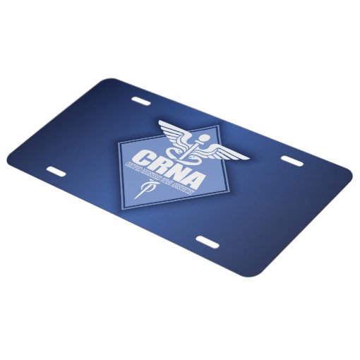 Cad CRNA (diamond) License Plate | Zazzle