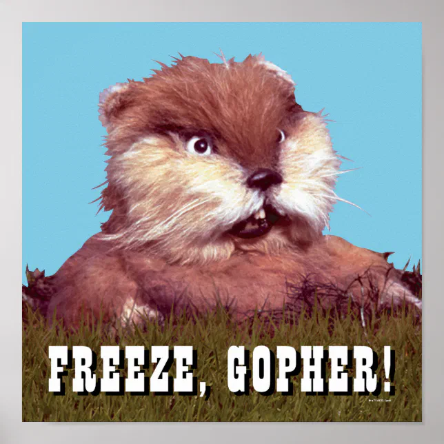 Caddyshack | Freeze, Gopher! Poster | Zazzle