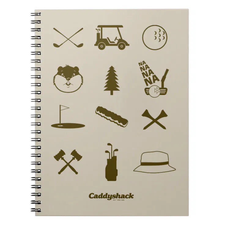 Caddyshack Icons Notebook | Zazzle
