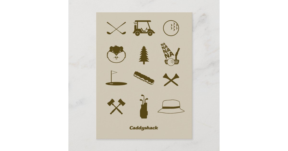 Caddyshack Icons Postcard | Zazzle