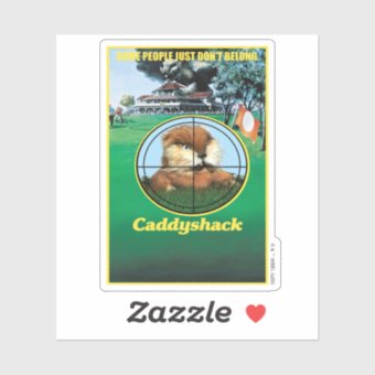 Caddyshack Poster Sticker | Zazzle
