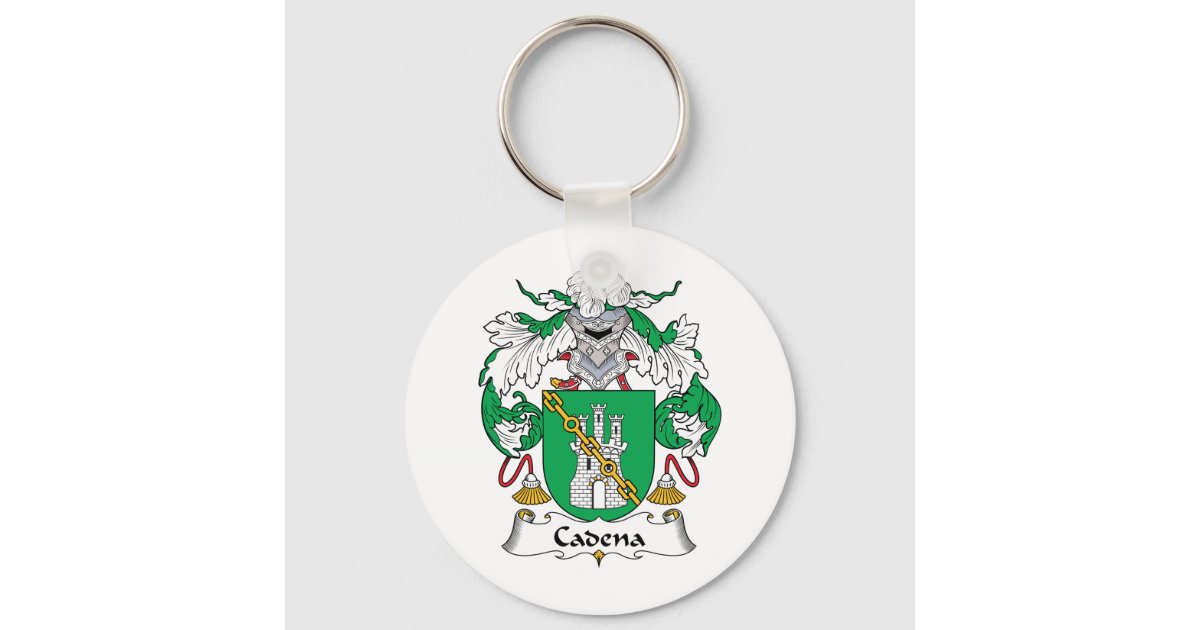 Cadena Family Crest Keychain | Zazzle