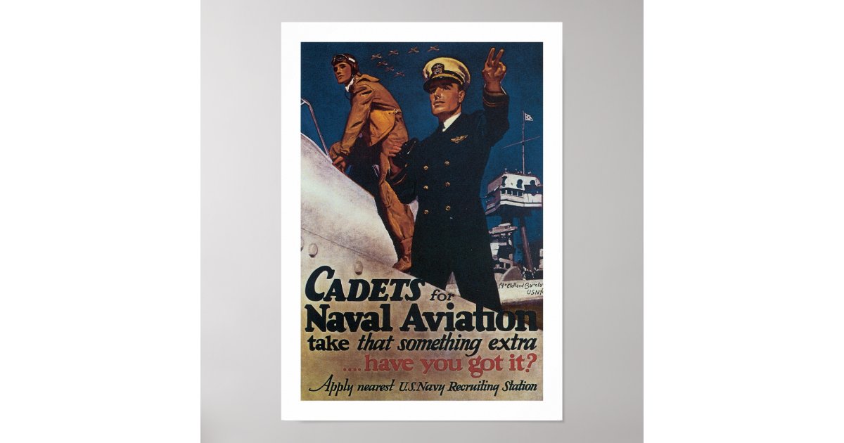 Cadets for Naval Aviation Poster | Zazzle