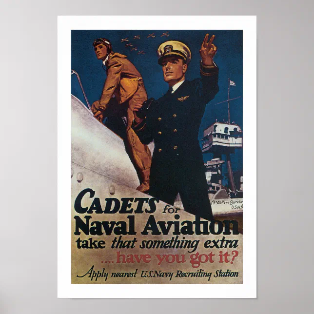 Cadets for Naval Aviation Poster | Zazzle