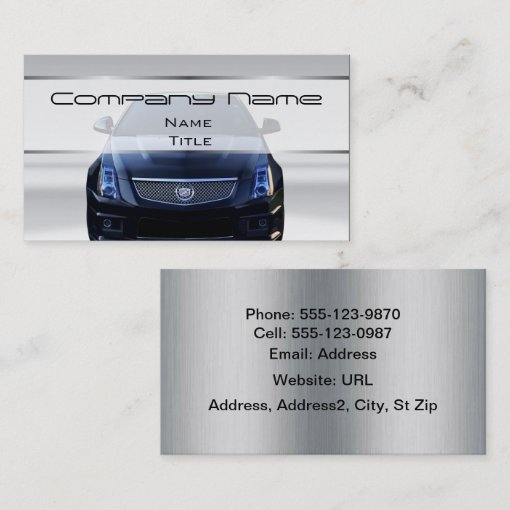 Cadillac Car Business Cards | Zazzle