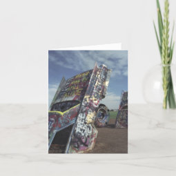 Cadillac Ranch card | Zazzle