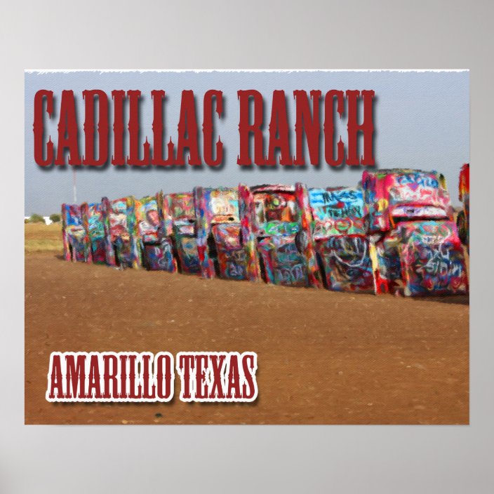 Cadillac Ranch Poster | Zazzle.com