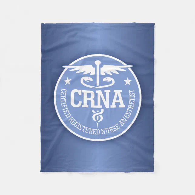 Caduceus CRNA gift ideas Fleece Blanket | Zazzle