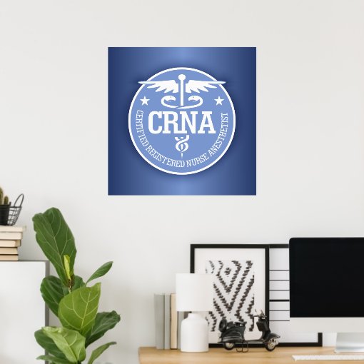 Caduceus CRNA gift ideas Poster | Zazzle