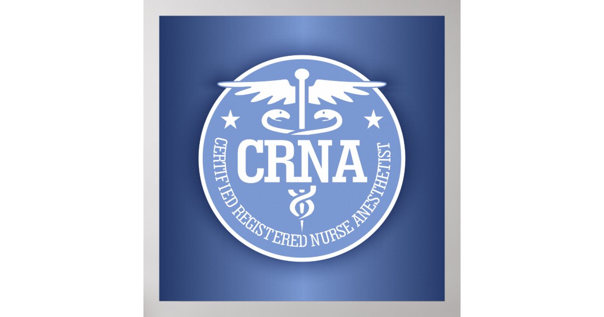 Caduceus CRNA gift ideas Poster | Zazzle