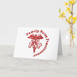 CADUCEUS FNP FAMILY NURSE PRACTITIONER CARD | Zazzle