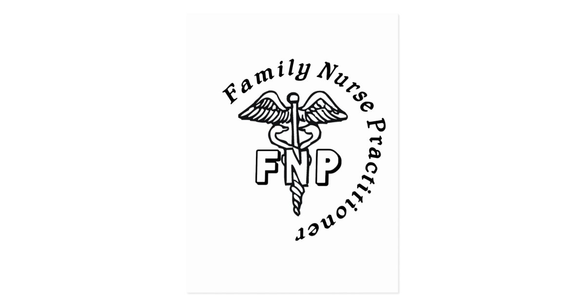 CADUCEUS FNP FAMILY NURSE PRACTITIONER POSTCARD | Zazzle