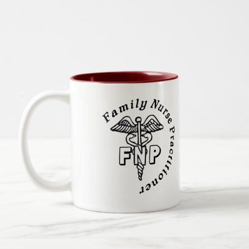 CADUCEUS FNP FAMILY NURSE PRACTITIONER Two-Tone COFFEE MUG | Zazzle