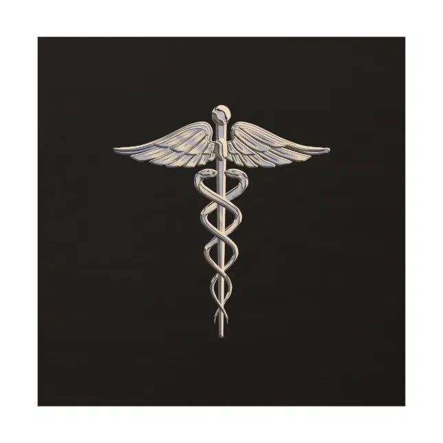 caduceus black background