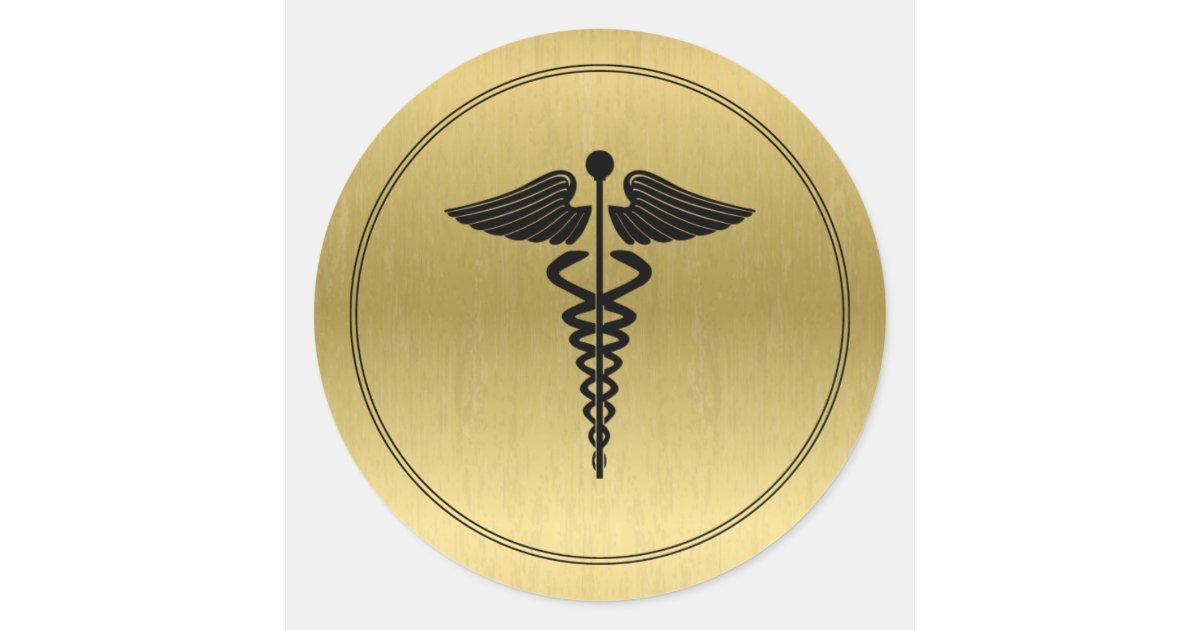 Caduceus Symbol Sticker | Zazzle