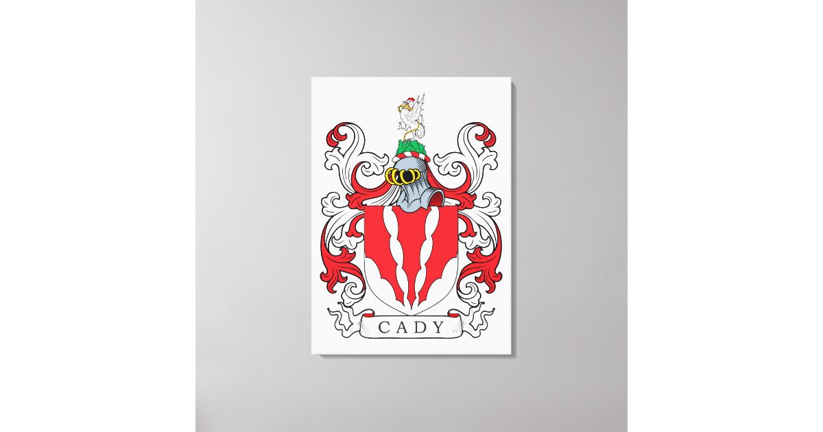 Cady Family Crest Canvas Print | Zazzle