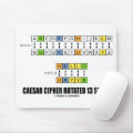 Caesar Cipher Rotated 13 Steps Cryptography Mouse Pad | Zazzle