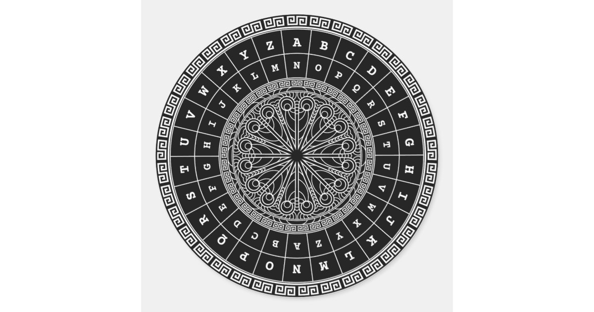 Caesar Shift - ROT13 Cipher Classic Round Sticker | Zazzle
